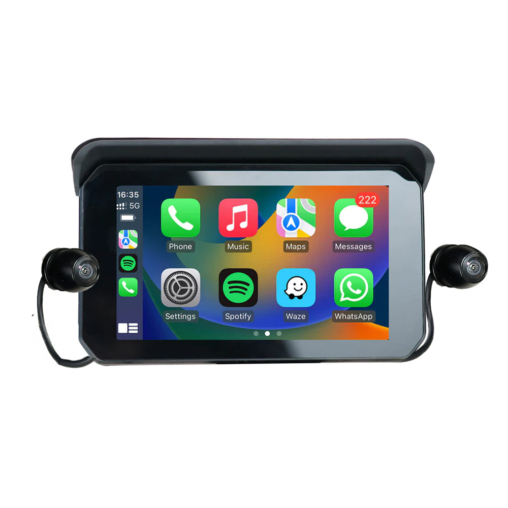 OTTOCAST WIRELESS CARPLAY & ANDROID AUTO 5" SCREEN + CAMERAS FOR MOTOR