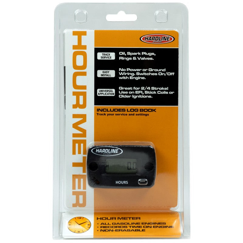 HARDLINE HOUR METER FOR ALL PETROL ENGINES TRACK SERVICE EASY INSTALL